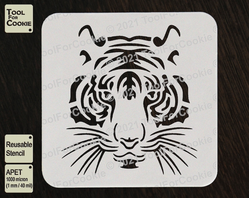 Tiger Stencil Custom Stencil Any Font Any Design Any Size - Etsy