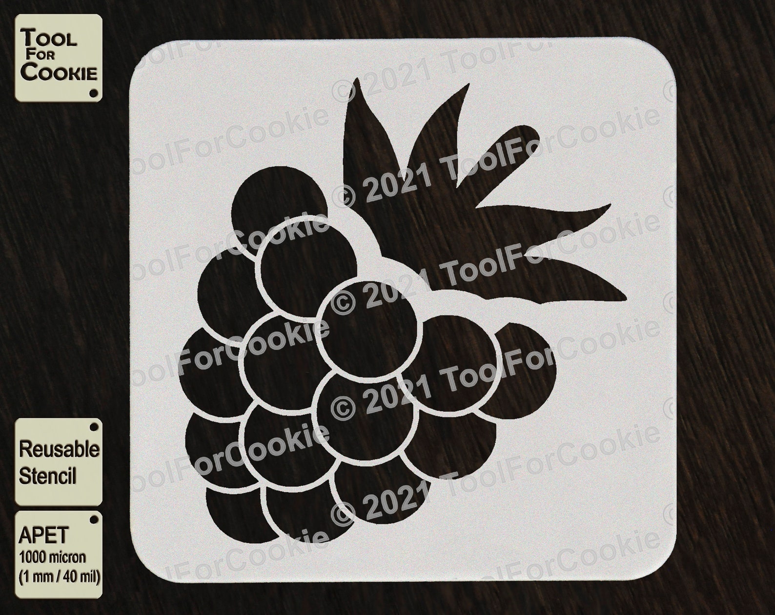 Raspberry Stencil | Etsy