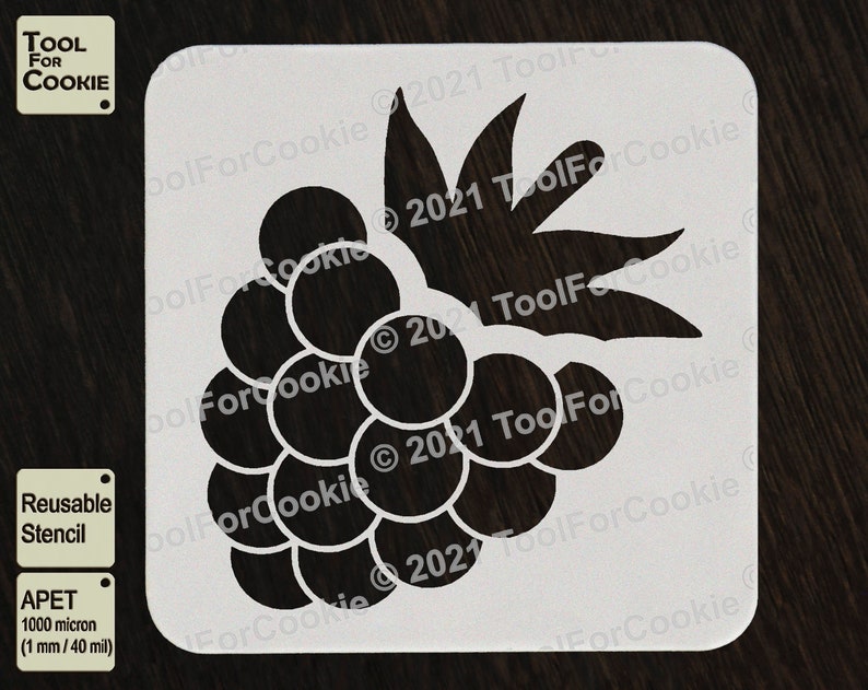 Raspberry Stencil | Etsy