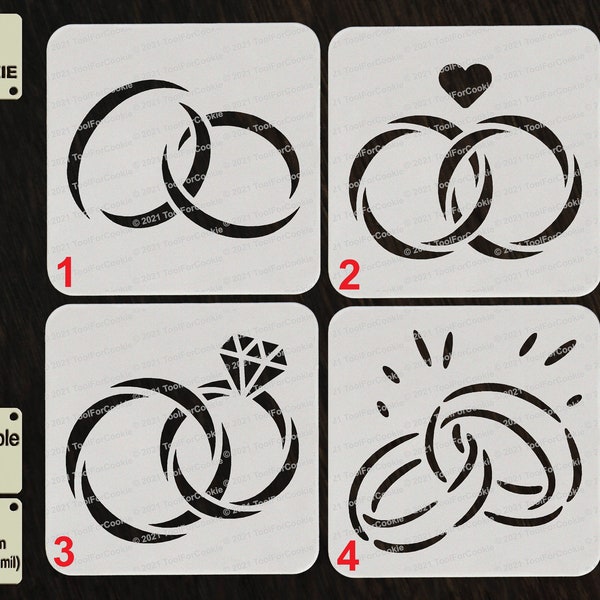 Wedding Ring Stencils - Etsy