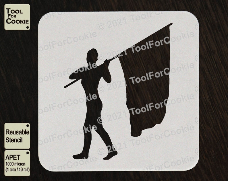 Color Guard Stencil - Etsy