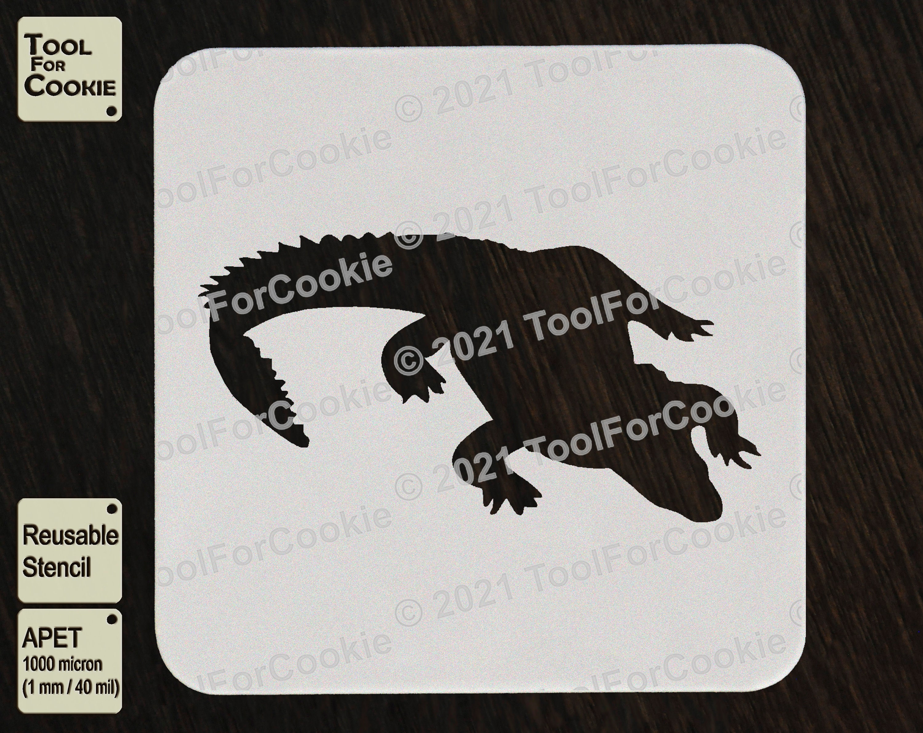 Crocodile Stencil Alligator Stencil Croc Stencil | Etsy