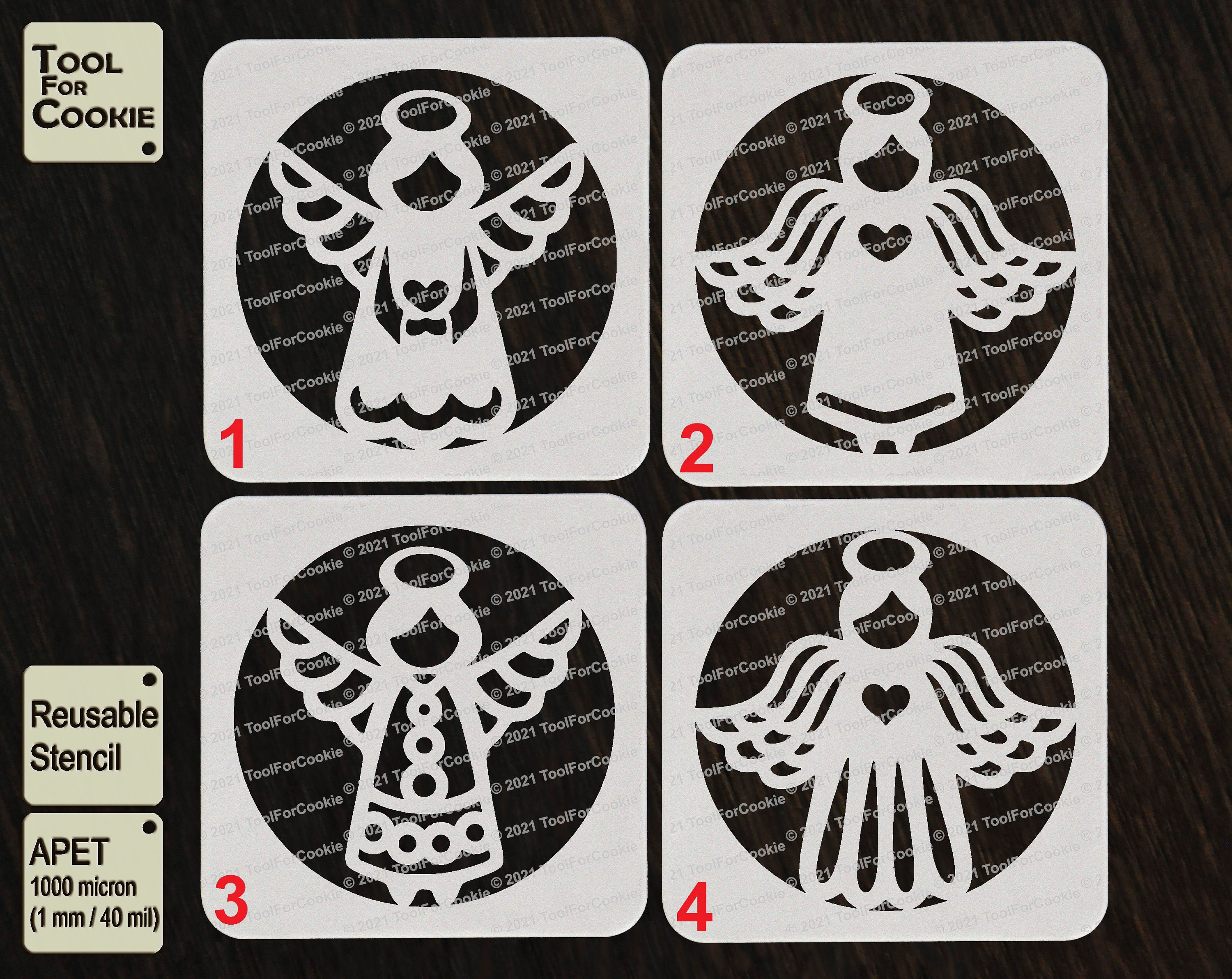 Angel Stencil | Etsy