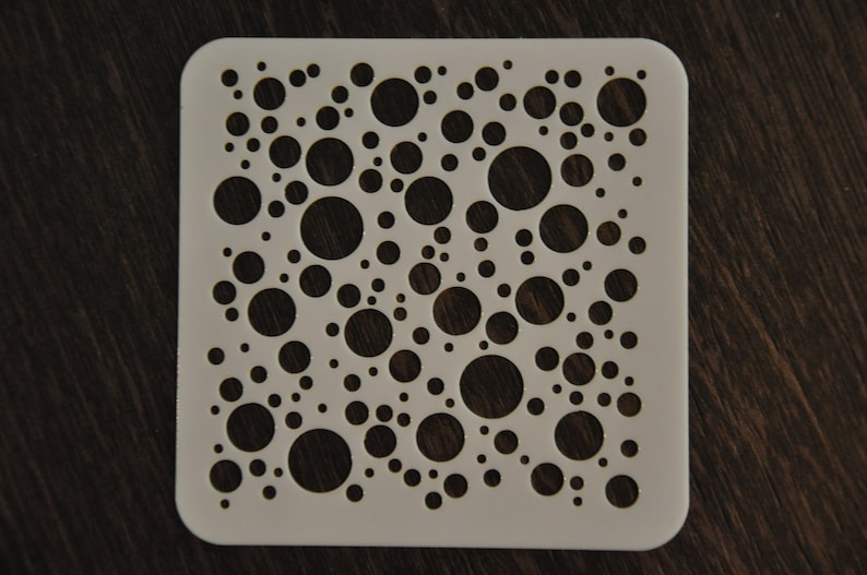 Polka Dots Pattern Stencil Assorted Polka Dots Stencil | Etsy