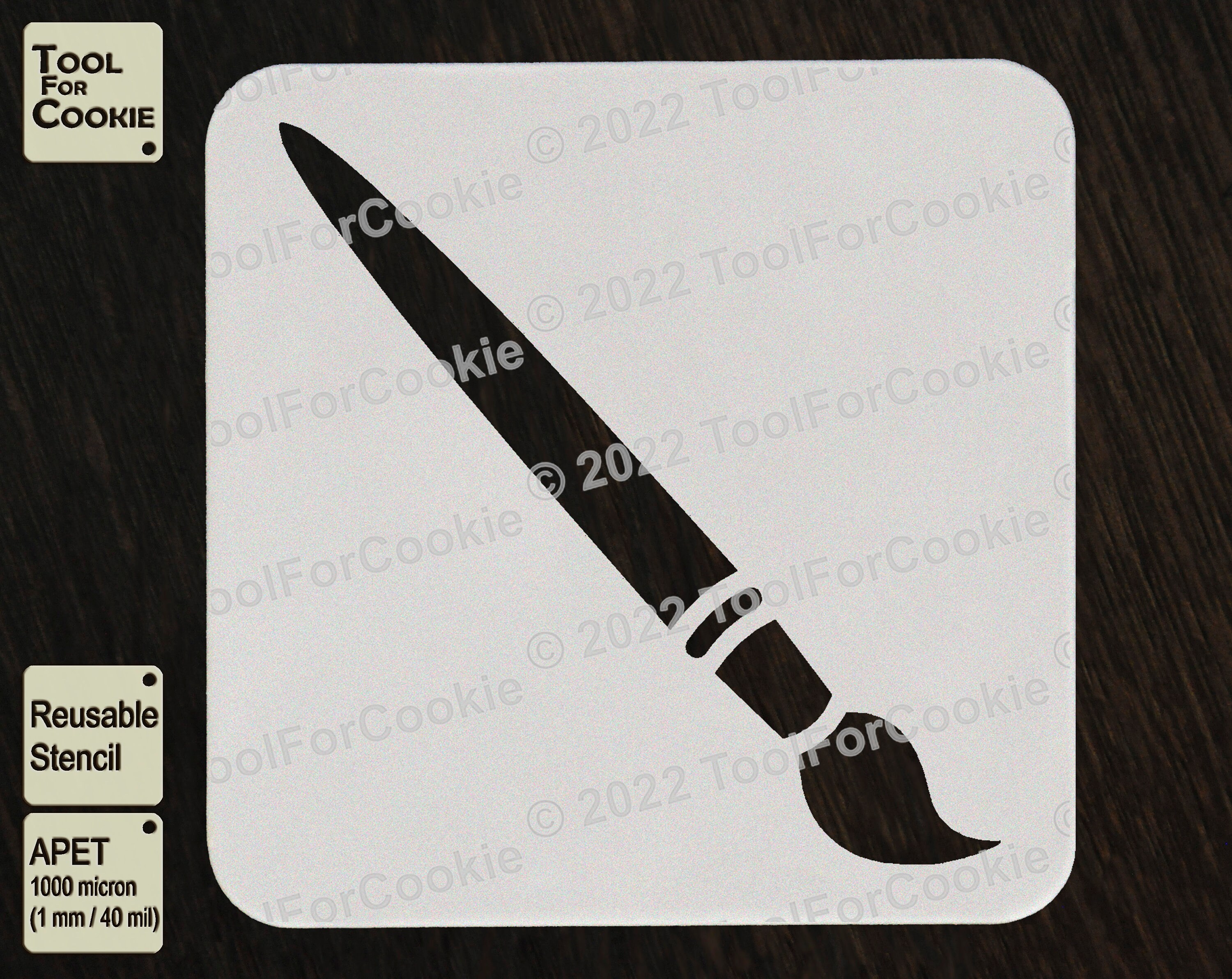 Brush Stencil - Etsy