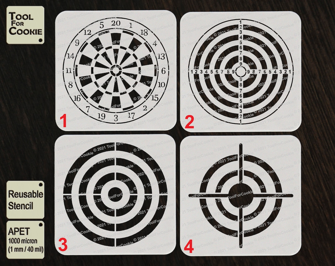 Bullseye Target Stencil - Etsy Canada