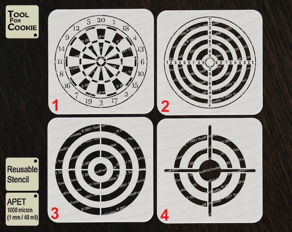 Bullseye Target Stencil | Etsy