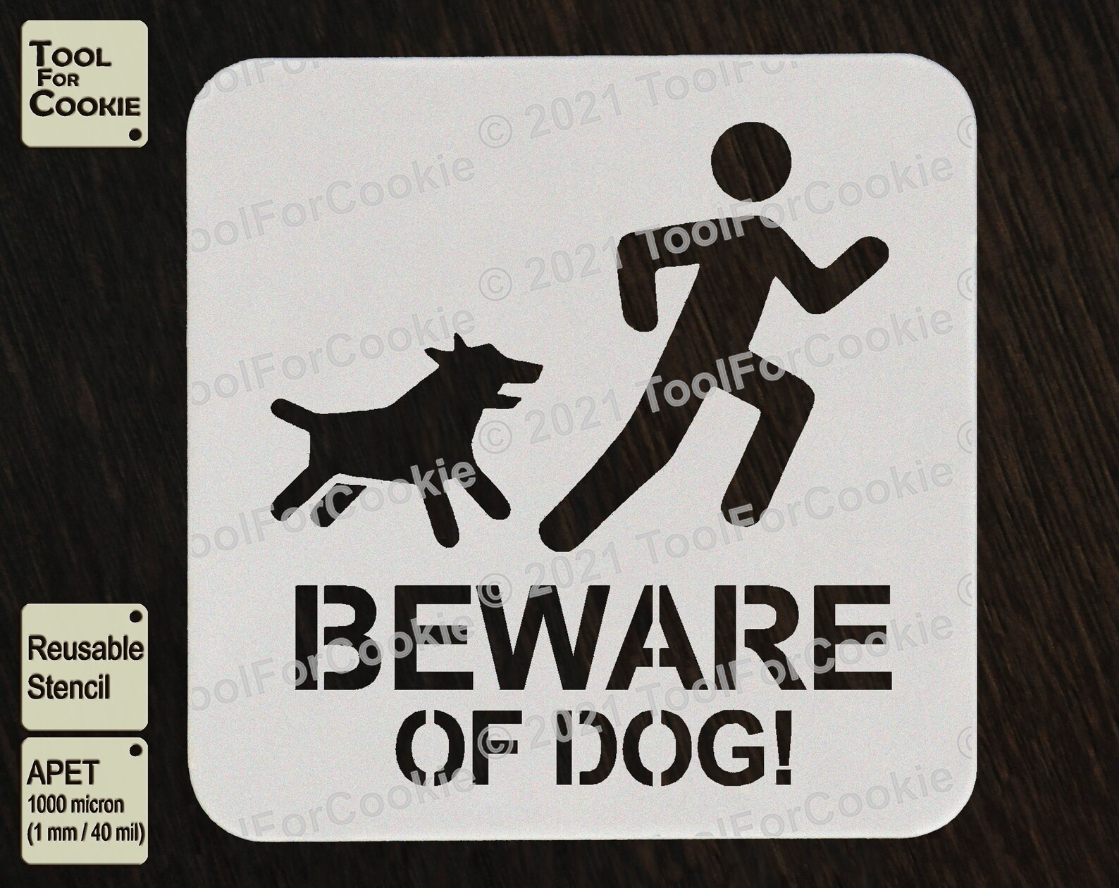 Beware of Dog Stencil - Etsy