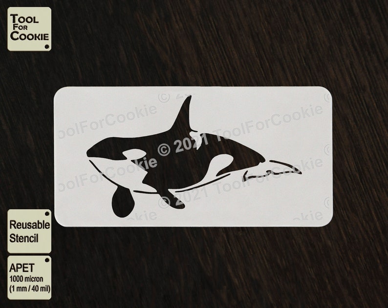 Orca Stencil, Whale Killer Stencil - Etsy