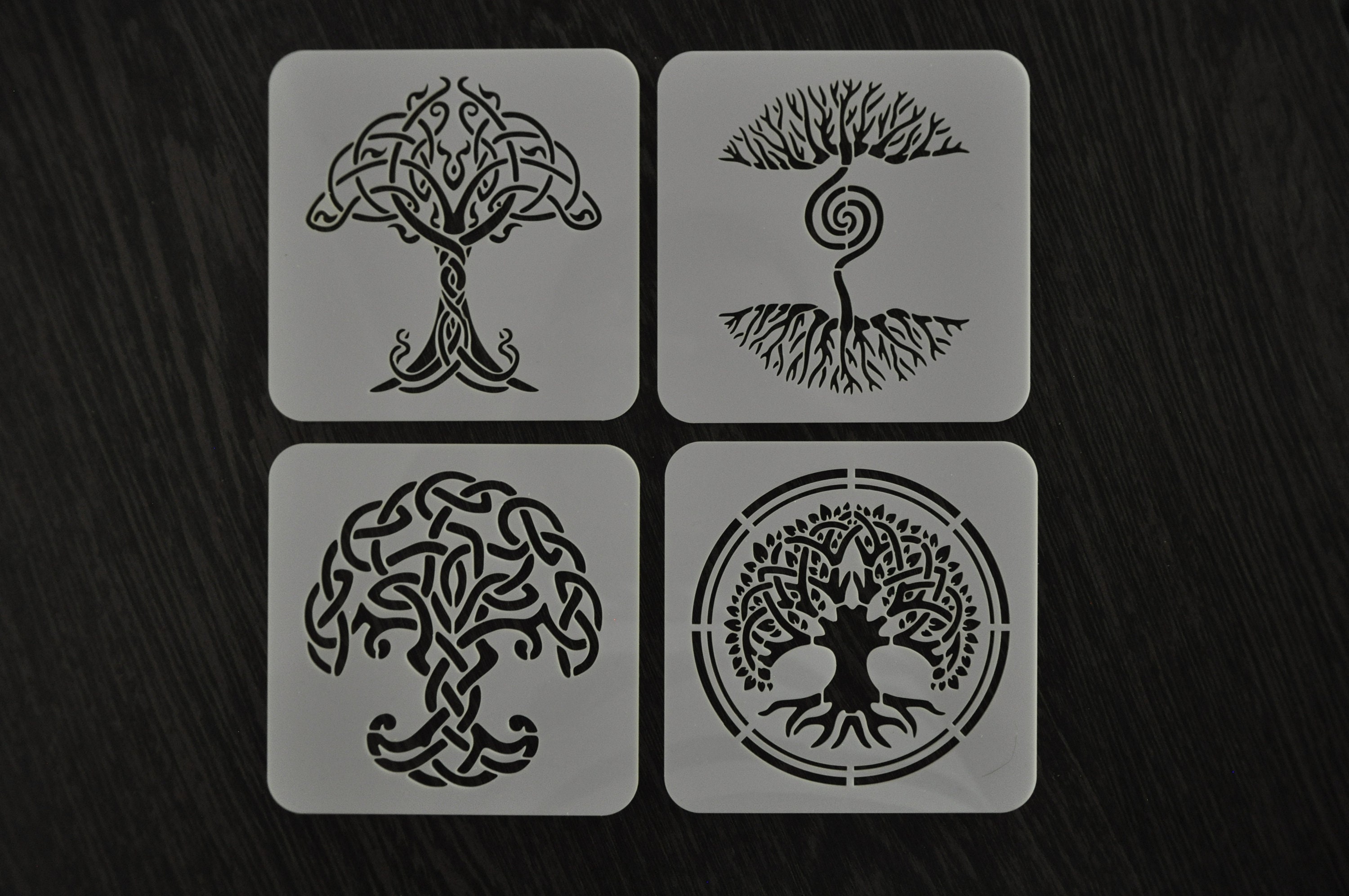 Celtic Tree of Life Stencil Custom Stencil Any Font Any - Etsy UK