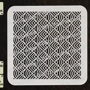 Decorative Geometric Pattern Stencil - Etsy