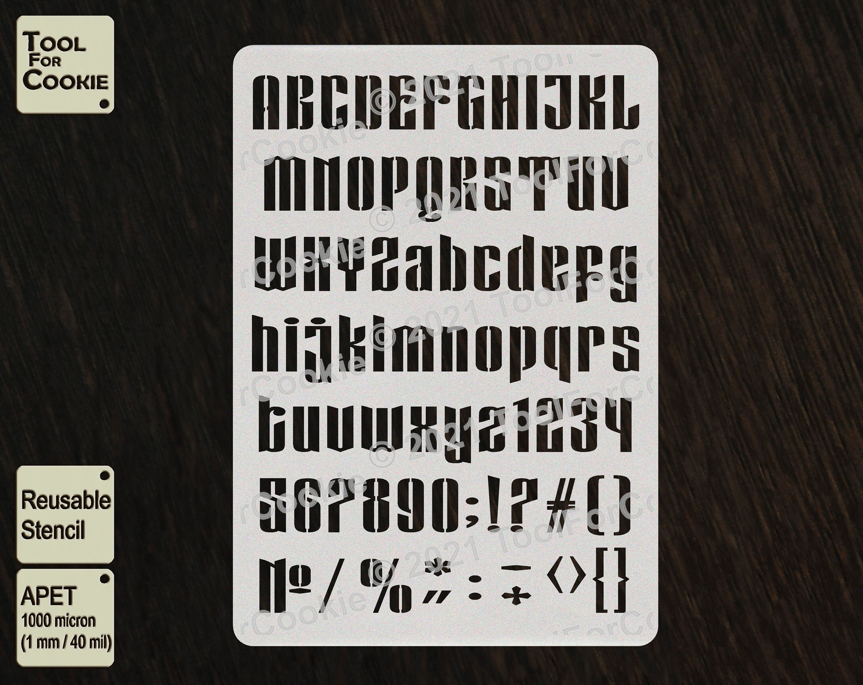 Alphabet Schablone Schablone Schrift | Etsy