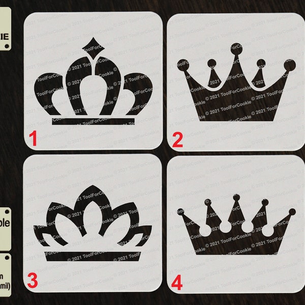 Crown Stencil - Etsy Australia