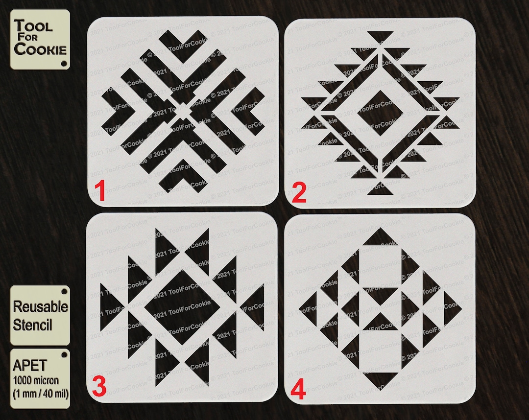 Native American Ornament Stencil - Etsy