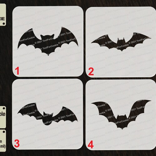 Bat Stencil A5 Halloween Craft Stencil - Etsy