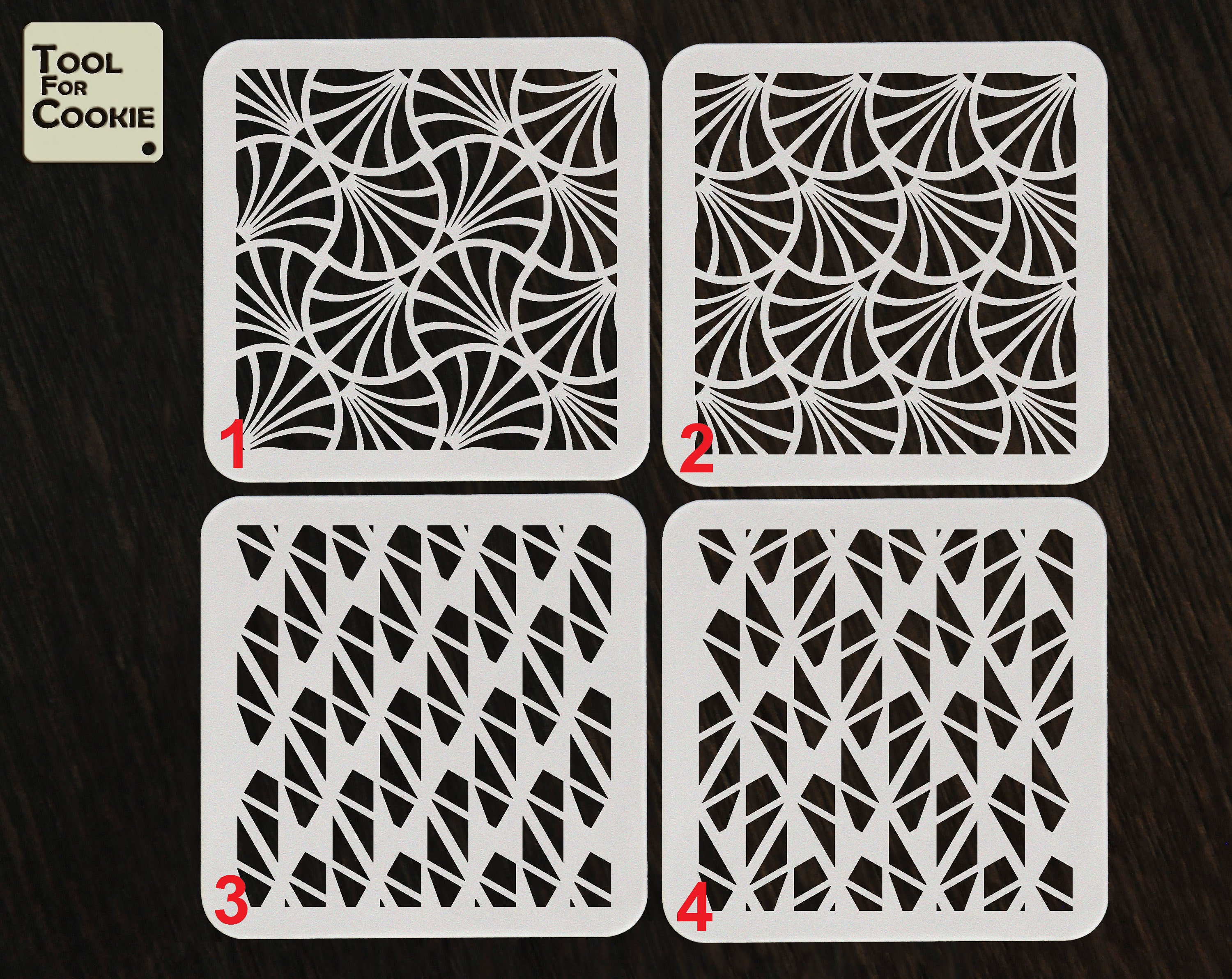 Decorative pattern reusable stencil | Etsy