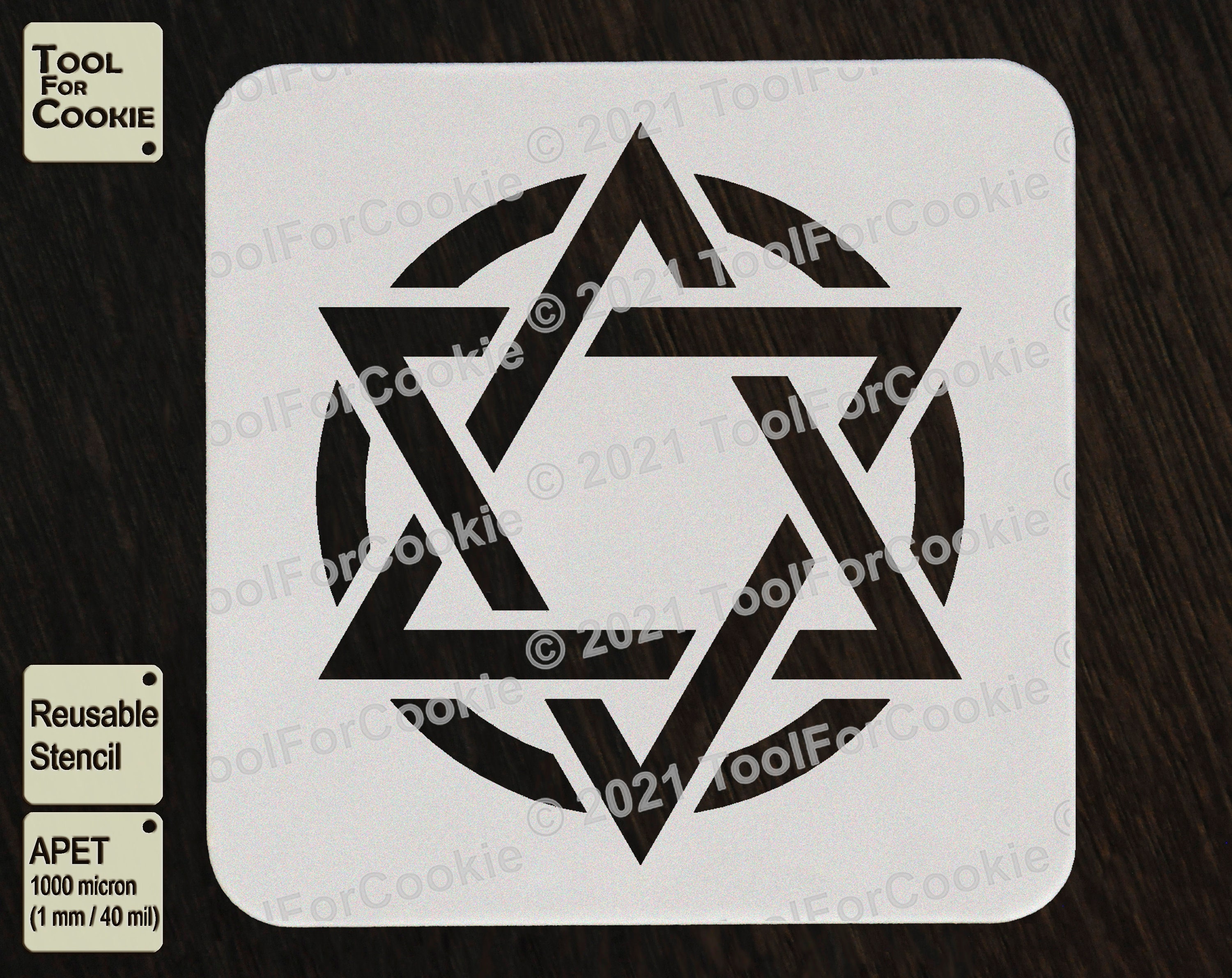 Star of David Stencil - Etsy