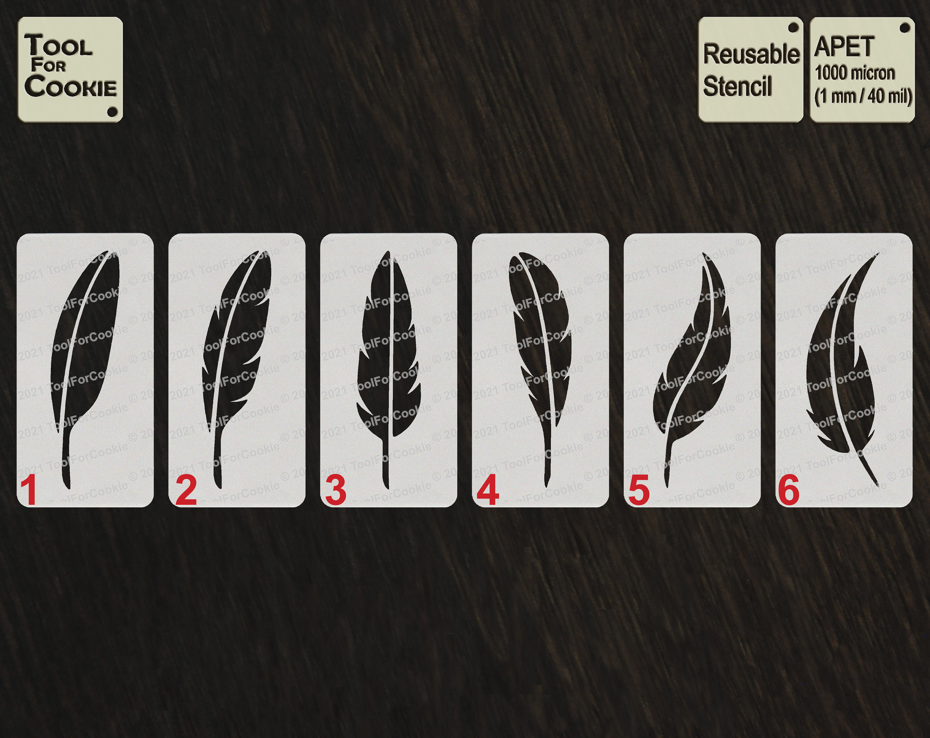 Feather Stencil - Etsy