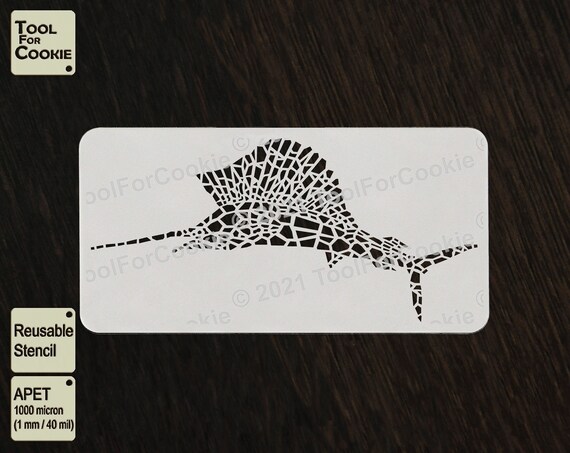 Marlin Stencil Swordfish Stencil Custom Stencil Any Design - Etsy
