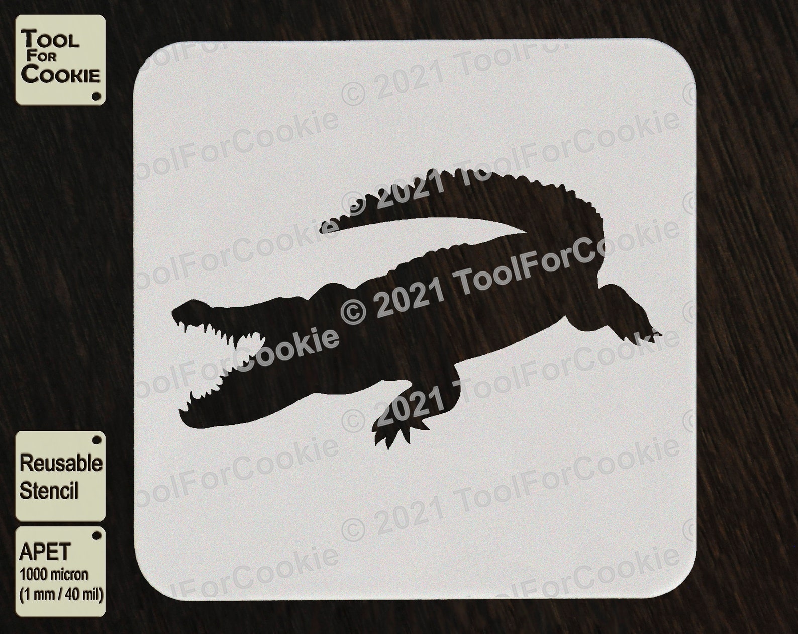 Crocodile Stencil Alligator Stencil Croc Stencil - Etsy