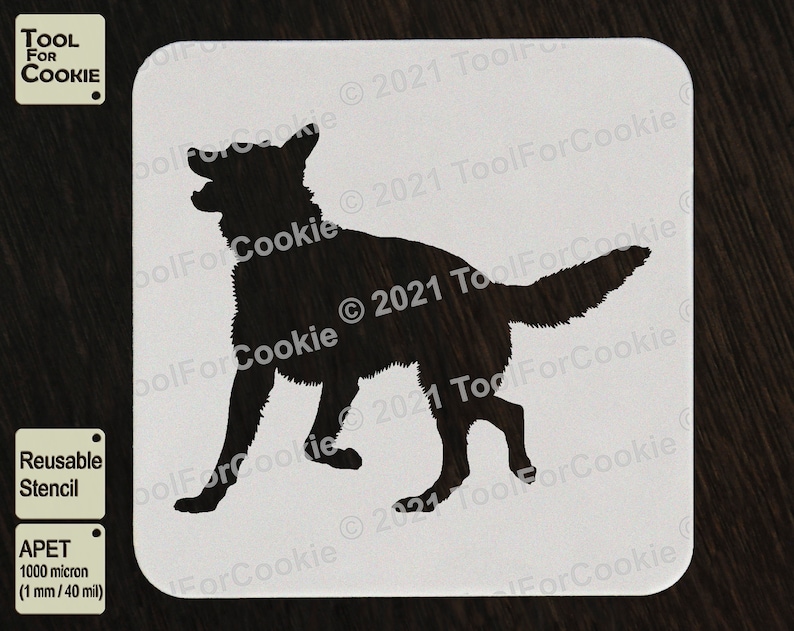 German Shepherd Stencil - Etsy