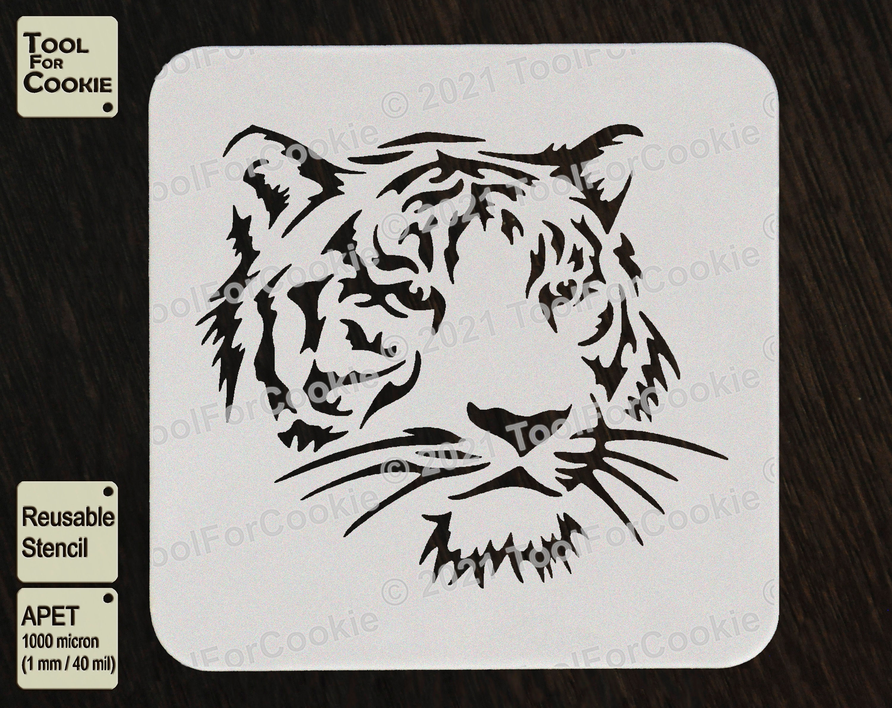 Tiger Stencil, Custom Stencil, Any Font, Any Design, Any Size, Stencils ...
