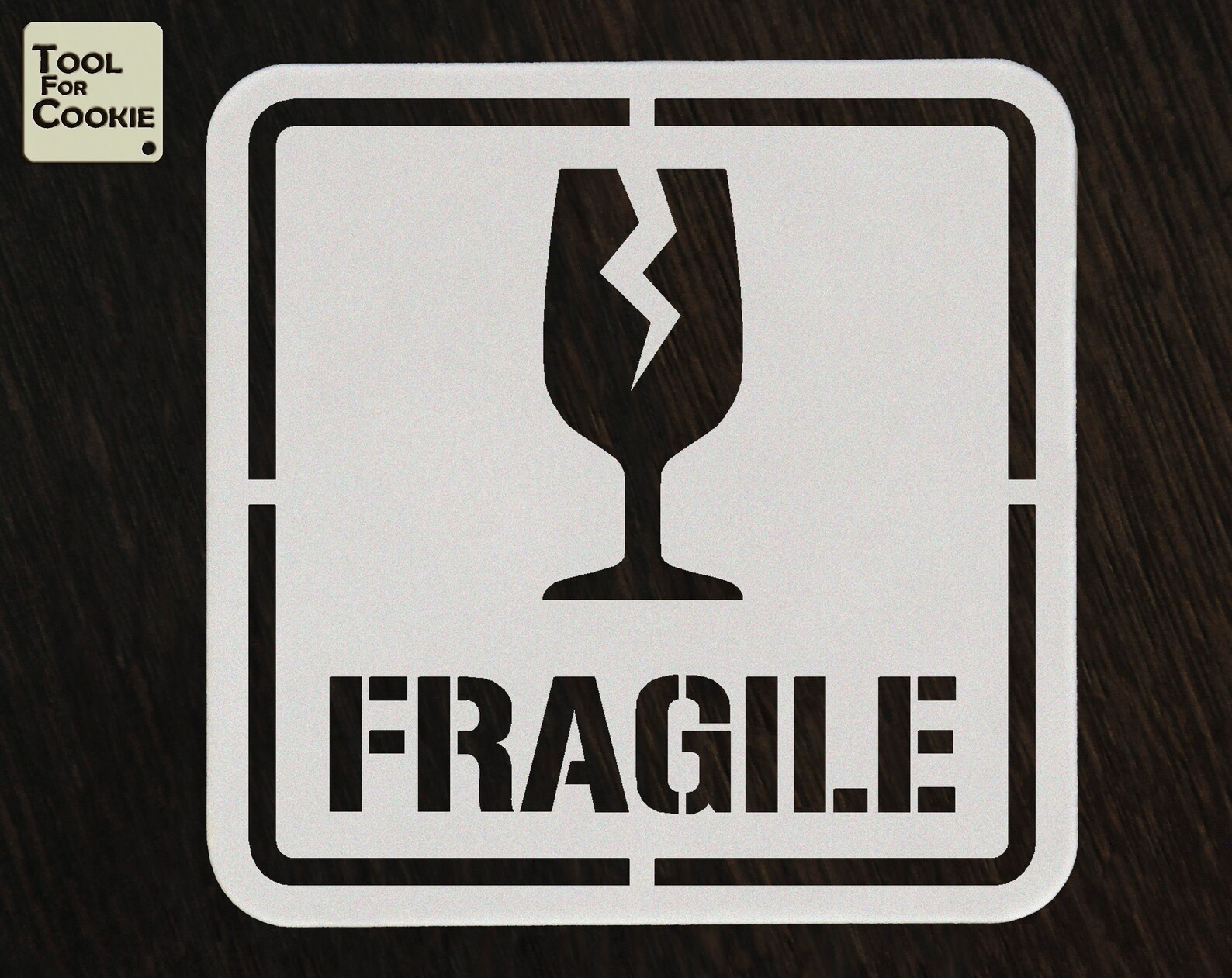 Fragile Stencil Fragile Symbol Packaging Stencil Glass | Etsy