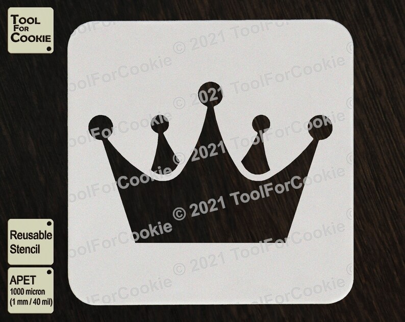 Crown Stencil - Etsy