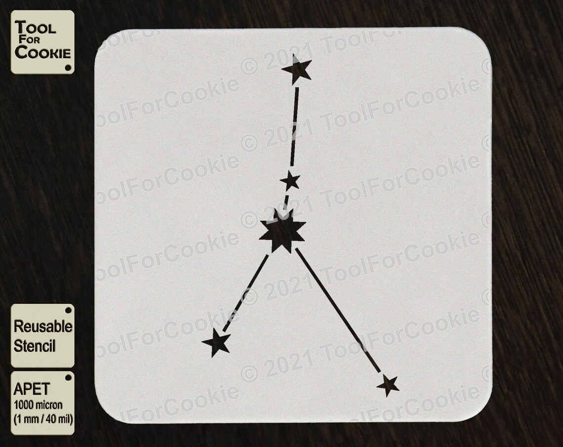 Cancer Zodiac Stencil Astrology Signs Zodiac Sign Bundle | Etsy