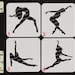 Dancing Girl Stencil, Custom Stencil, Any Font, Any Design, Any Size ...