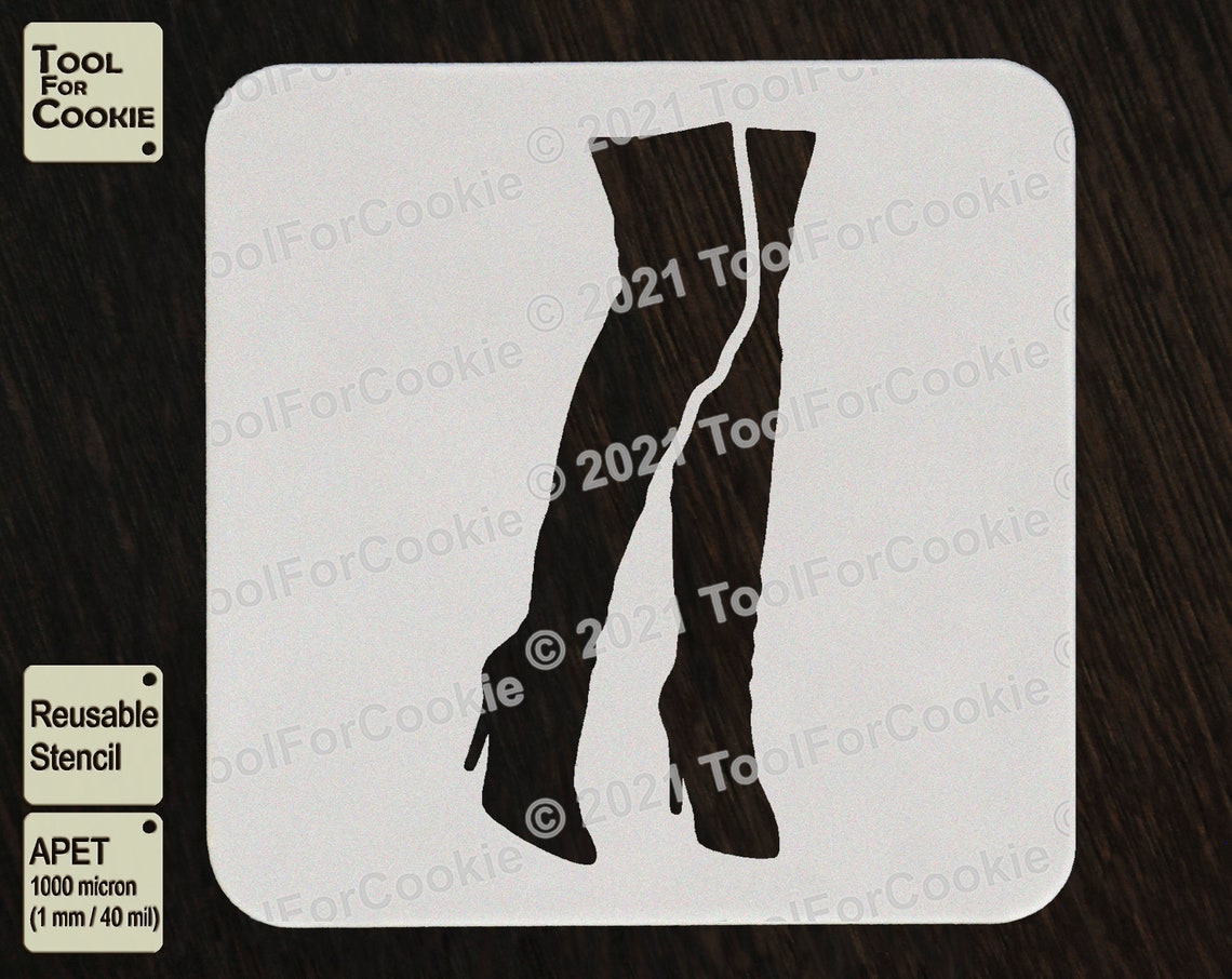 High Heels Stencil, Women's Shoes Stencil - Etsy