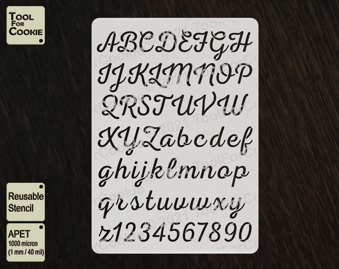 Alphabet Schablone Schablone Schrift | Etsy