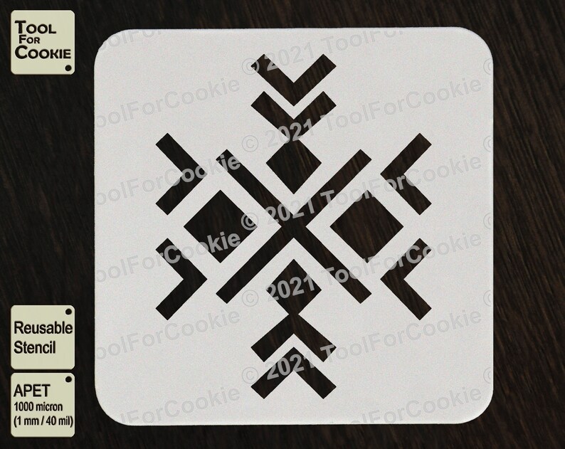 Aztec Tribal Art Stencil | Etsy