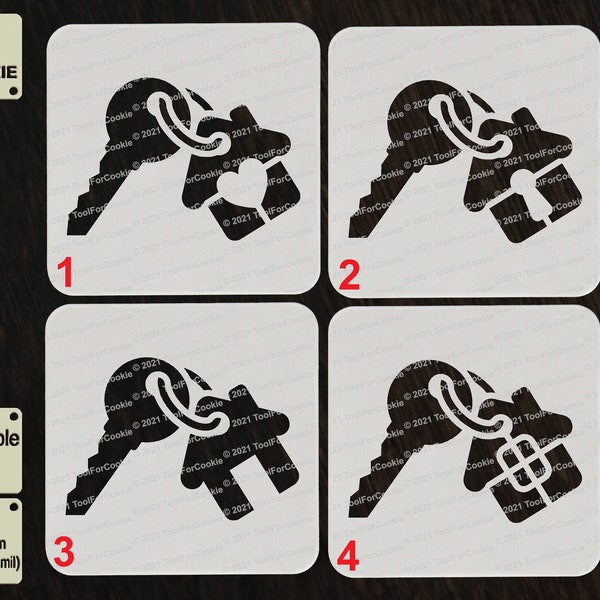 Skeleton Key Stencil - Etsy