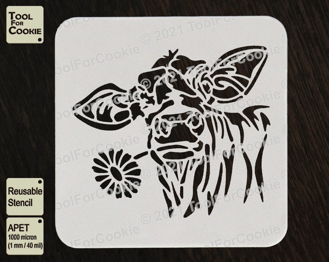 Cow Stencil, Custom Stencil, Any Font, Any Design, Any Size, Stencils ...