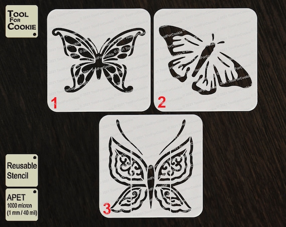Butterfly Stencils Custom Stencil Any Font Any Design Any | Etsy
