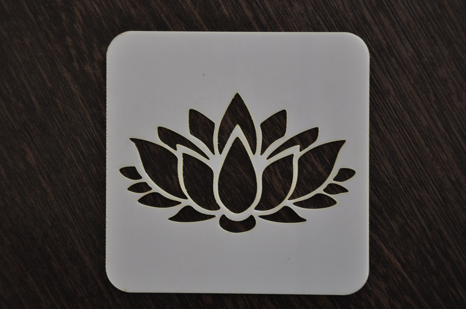 Lotus Flower Stencil Custom Stencil Any Font Any Design - Etsy