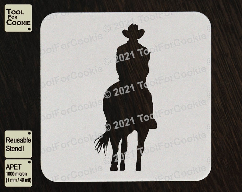 Cowboy Stencil - Etsy