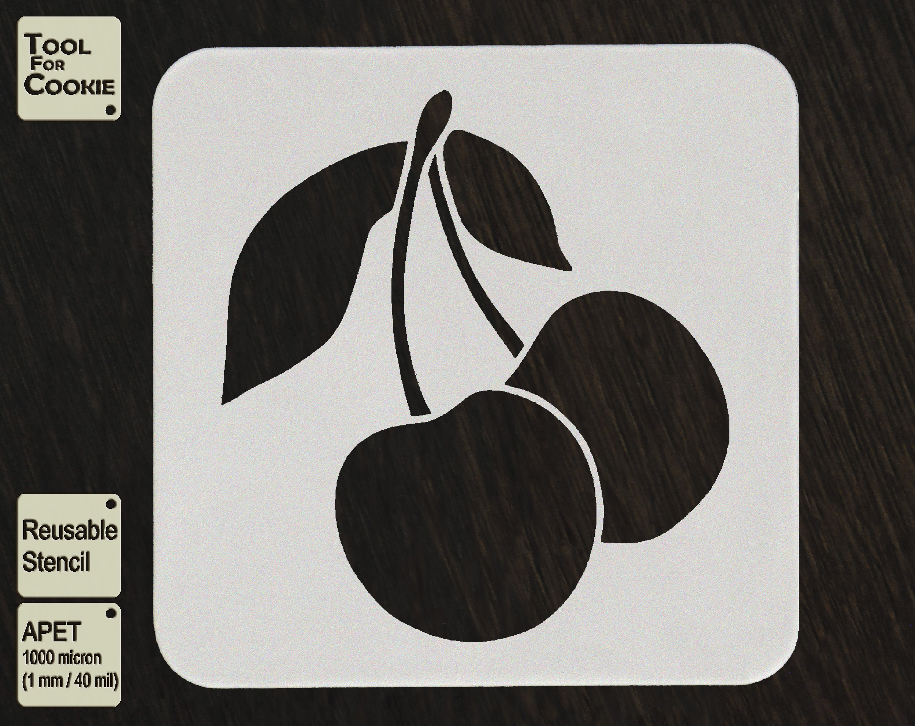 Cherry Stencil, Cherry Berry Stencil - Etsy