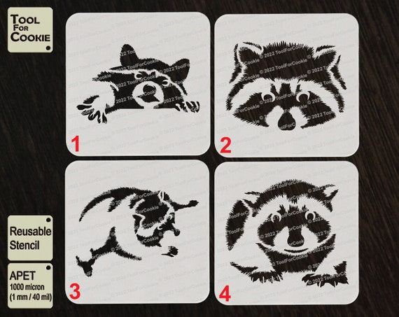 Raccoon Stencil - Etsy