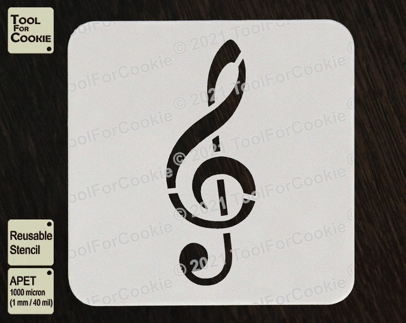 Music Notes Stencil | Etsy