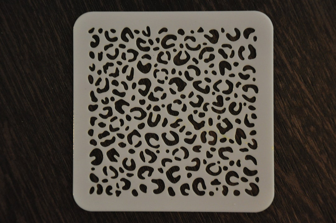Leopard Stencil, Leopard Pattern Stencil, Leopard Print Stencil, Animal ...