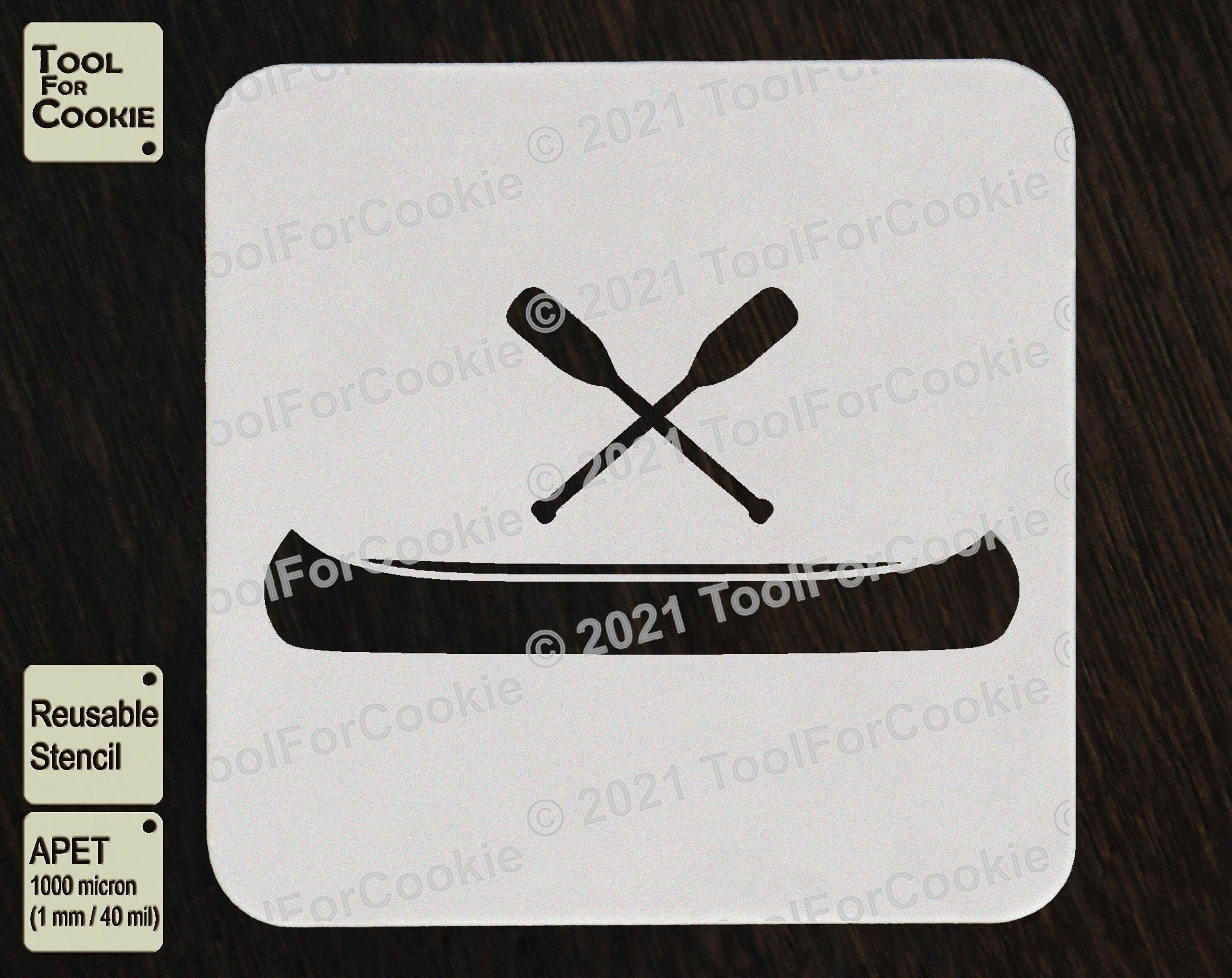 Kayaking Stencil Canoeing Stencil - Etsy UK