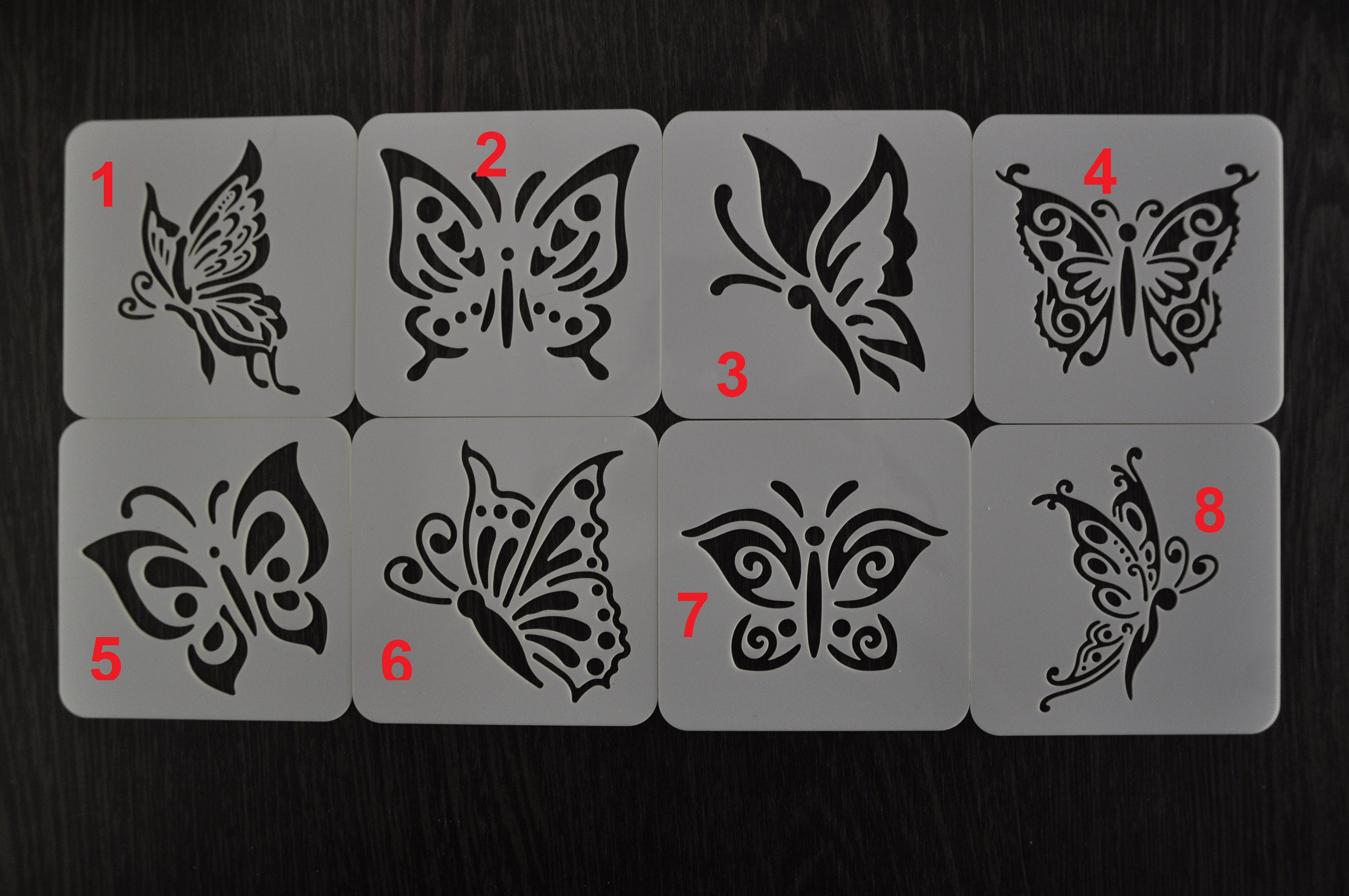 Butterfly Stencil Custom Stencil Any Font Any Design Any - Etsy
