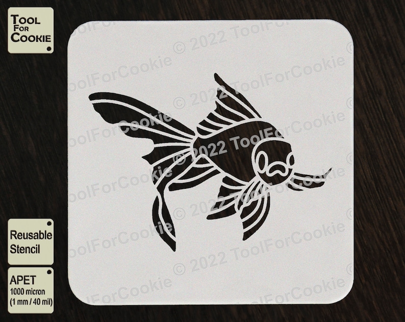 Gold Fish Stencil Fish Stencil Custom Stencil - Etsy