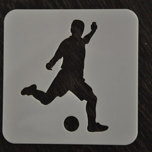 Soccer Player Stencil, Football Stencil, Custom Stencil, Any Font, Any ...