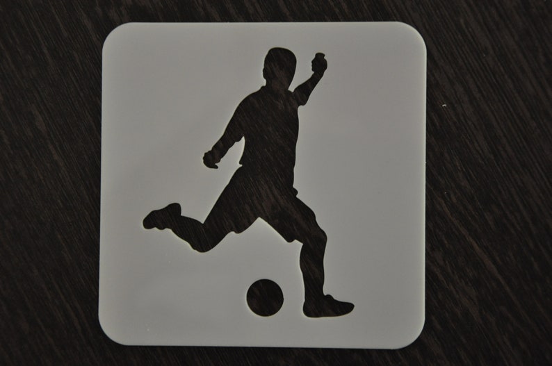 Soccer Player Stencil, Football Stencil, Custom Stencil, Any Font, Any ...
