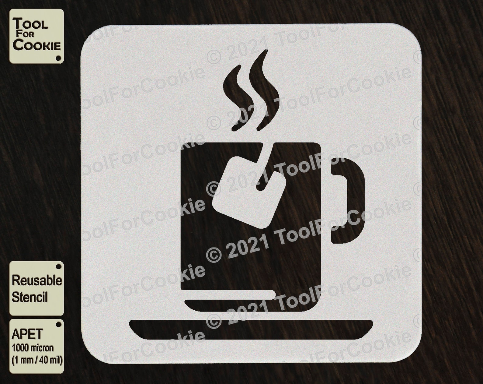 Cup of Tea Stencil Tea Cup Stencil - Etsy