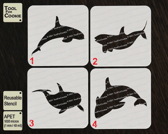 Orca Stencil Whale Killer Stencil | Etsy