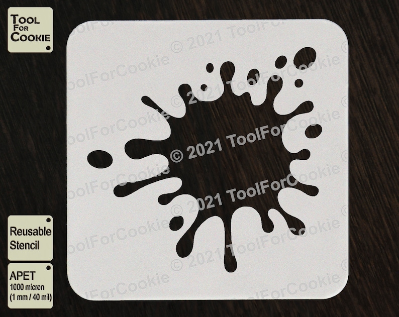 Paint Splatter Stencil | Etsy